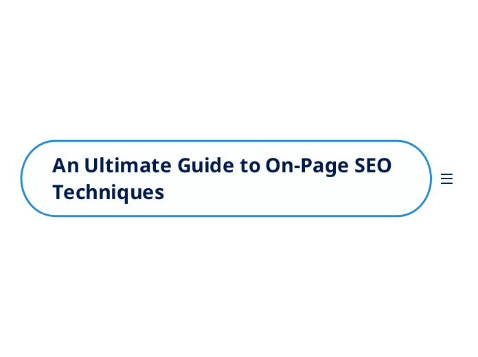 An Ultimate Guide to On-Page SEO Technique...- Mind Map